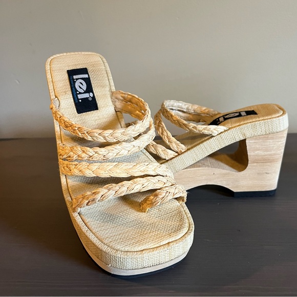 lei | Shoes | Lei Vintage 9s Y2k Platform Sandals New | Poshmark